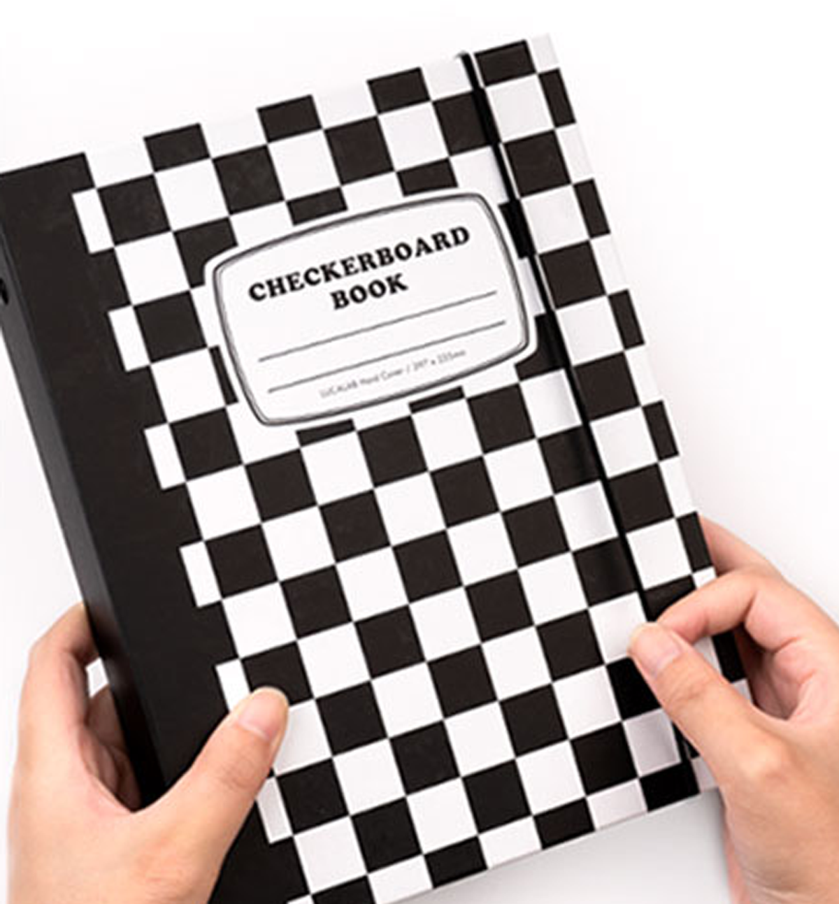 A5 Checkboard Hard Cover + Elastic [LAST STOCK]