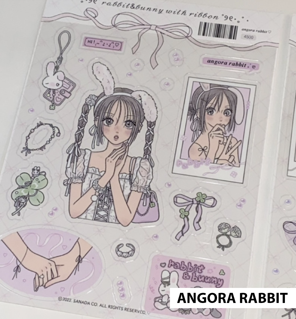 Rabbit & Bunny Clear Sticker [2 Designs]