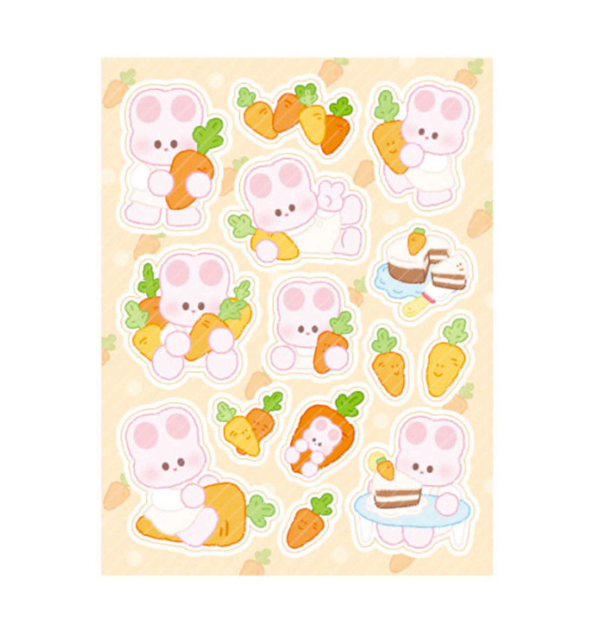 Love Carrots Seal Sticker