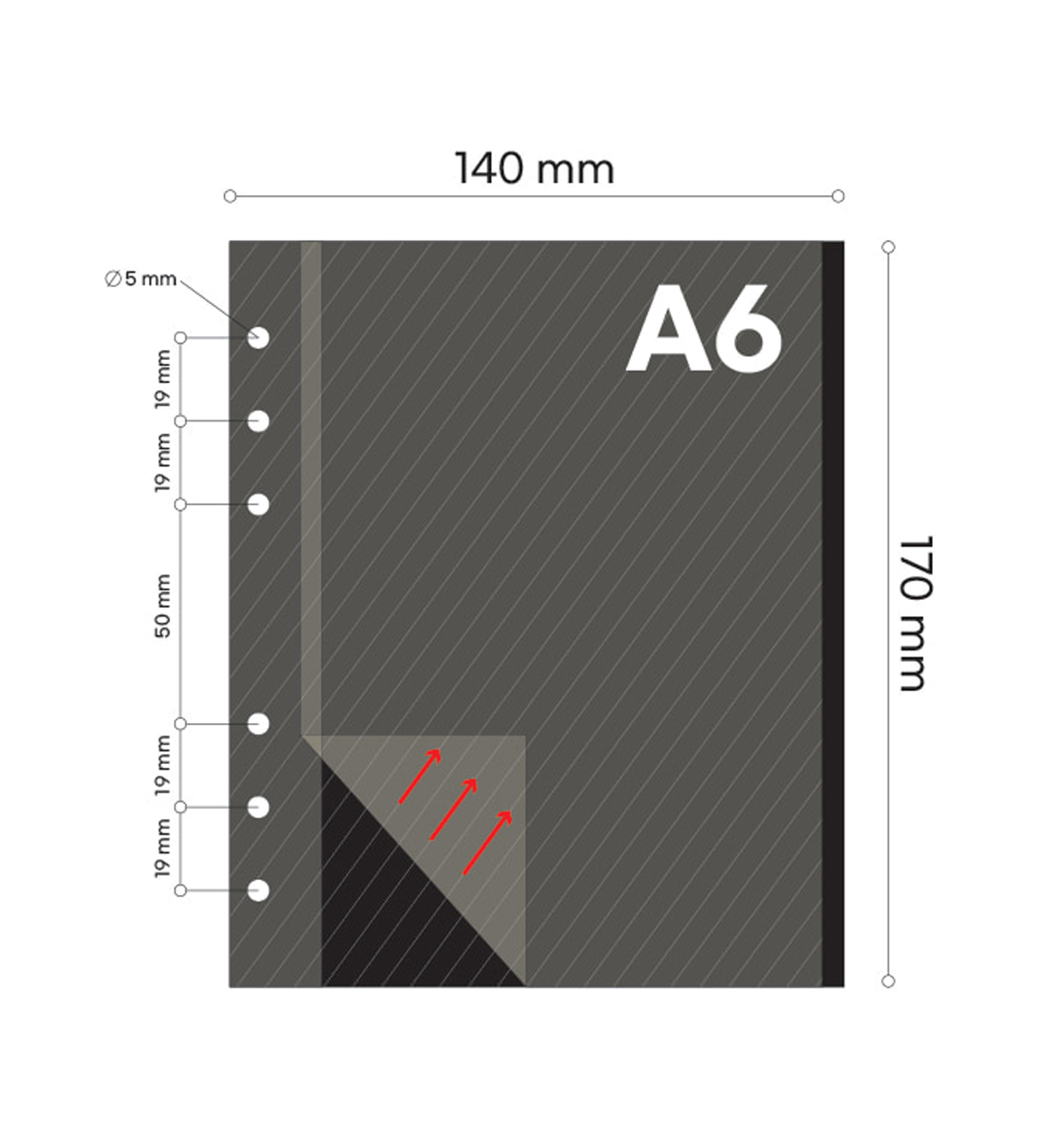 A6 Square Album Planner Refill