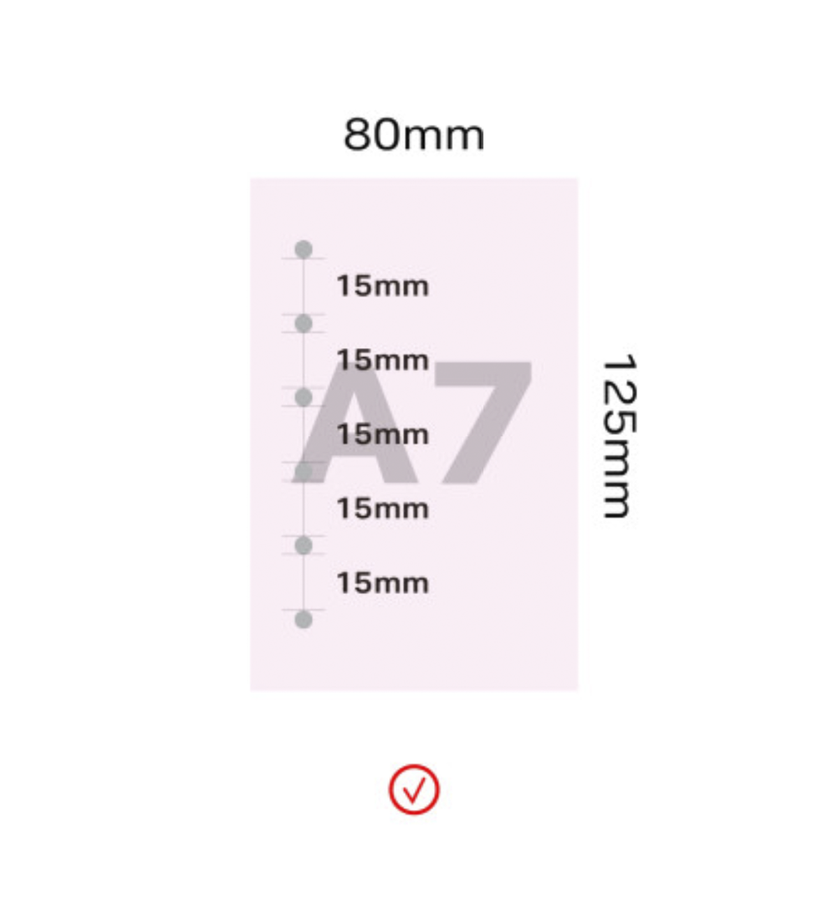 A7 Cute Checklist Paper Refill