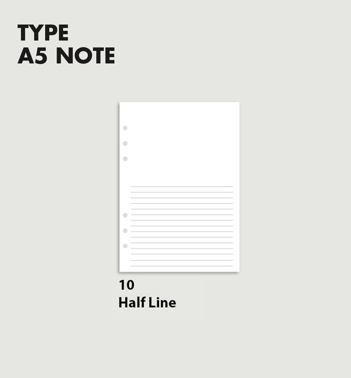 A5 Note Planner Refill