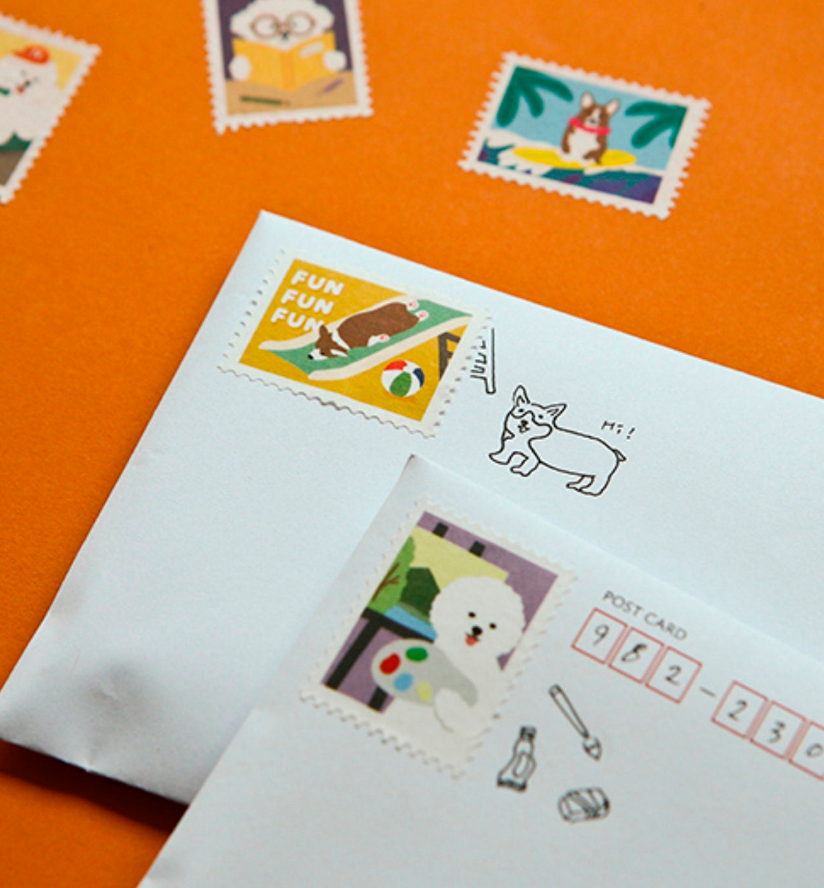 Welsh Corgi Washi Tape