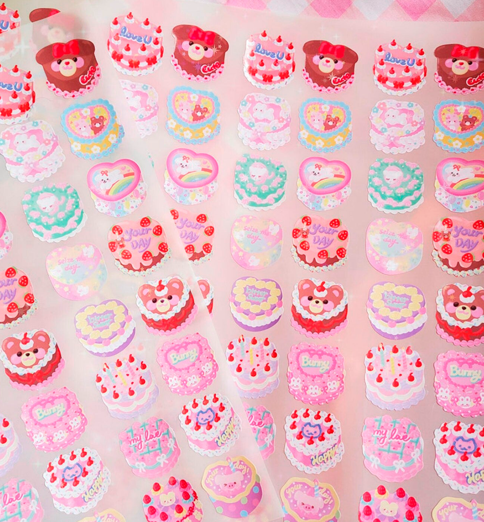 Happy Cake Seal Sticker