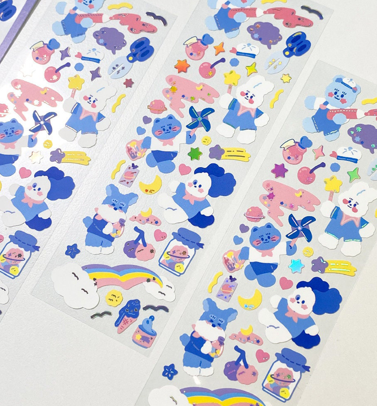 Glittering Milky Way Seal Sticker