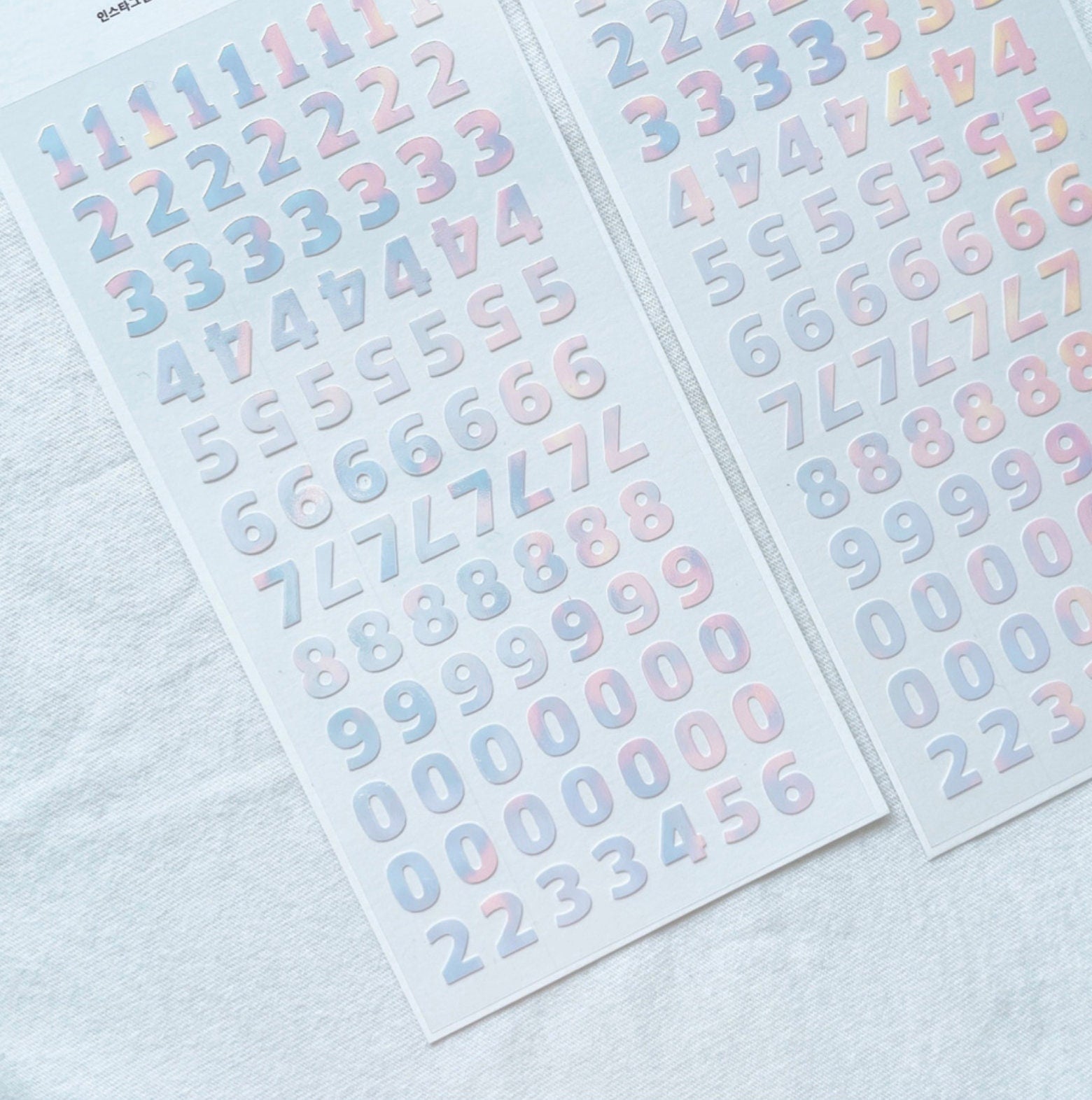 Pearly Number Seal Sticker