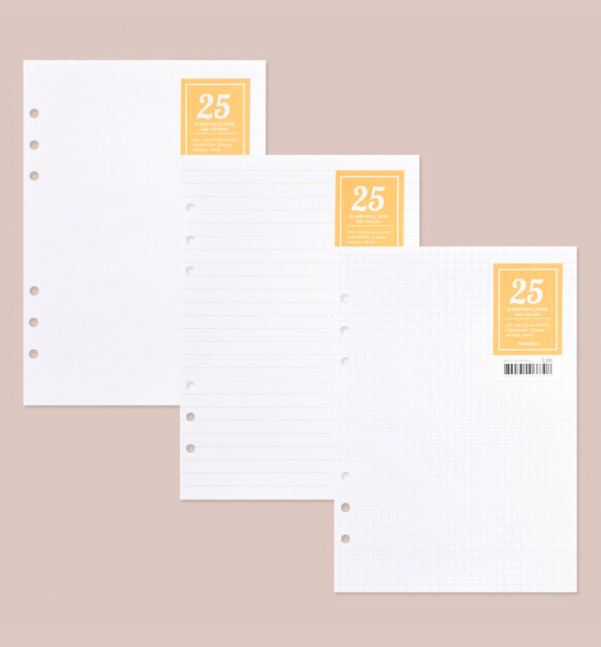 A5 Basic Note Refill [25 Sheets]