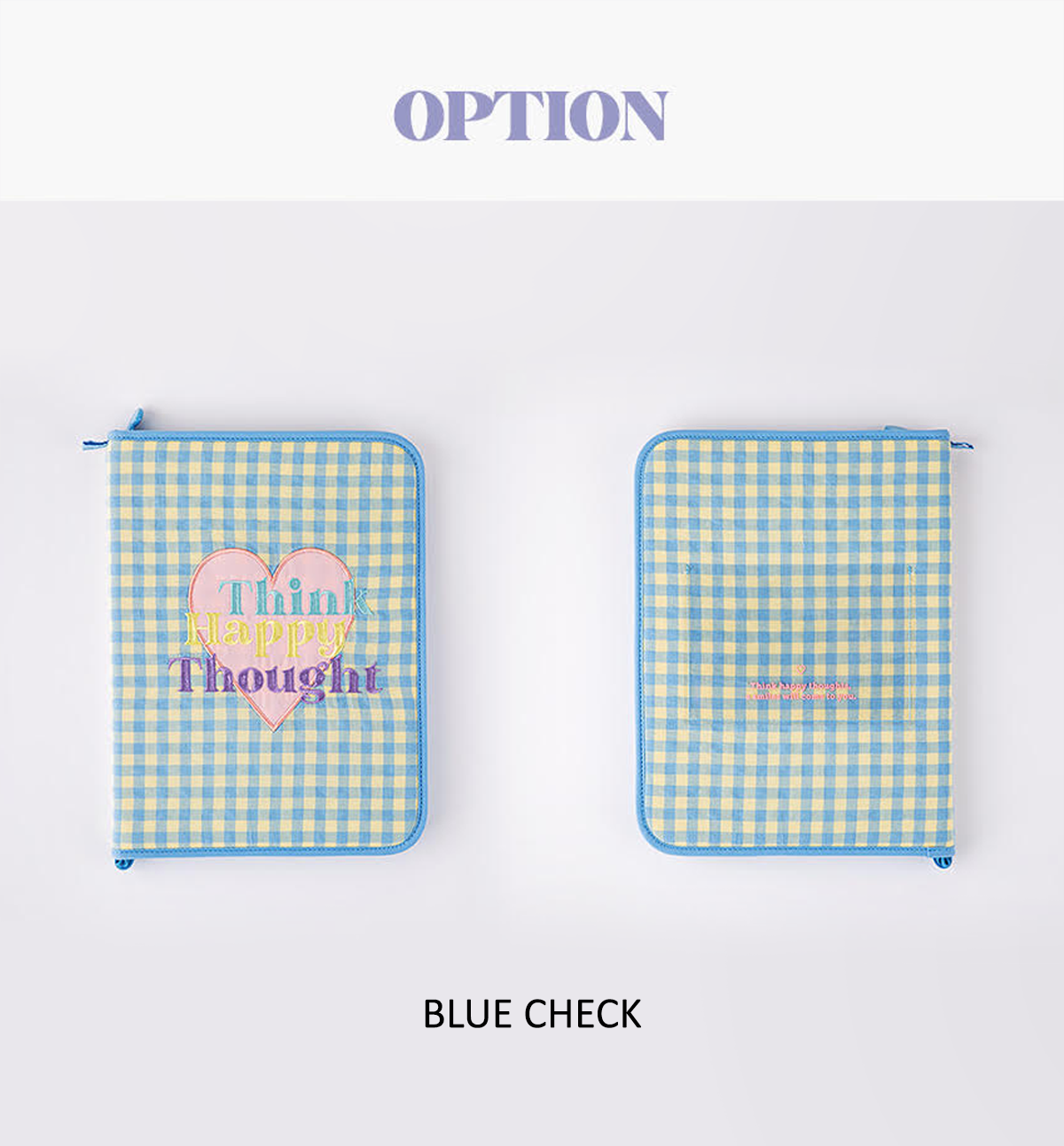 Checkered Book Pouch