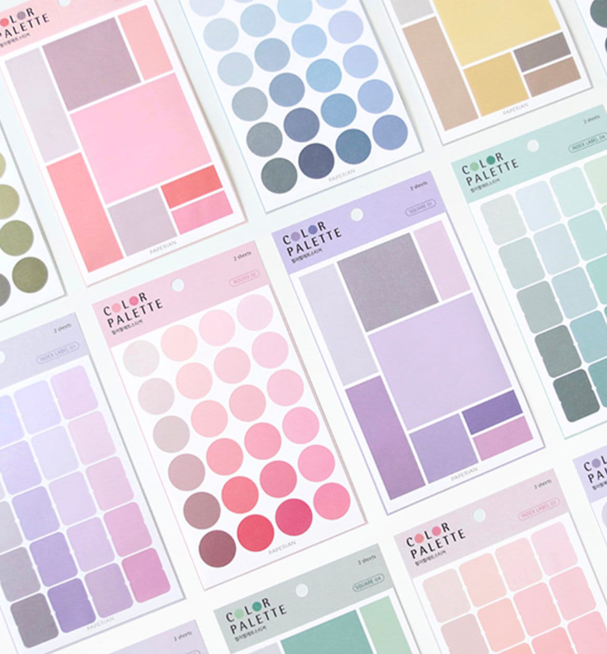 Color Palette Sticker [16 Layouts]