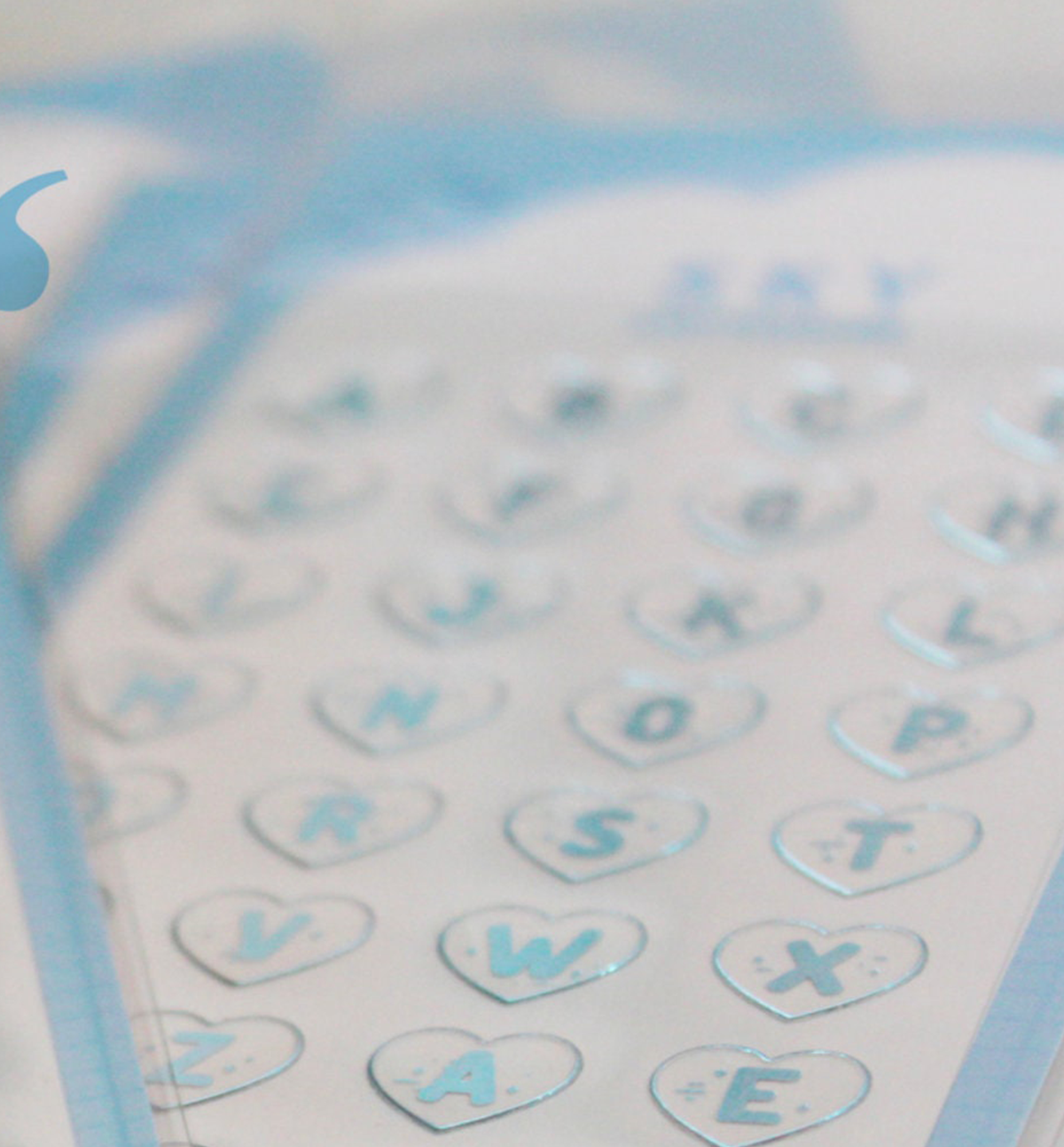 Sky Alphabet Seal Sticker