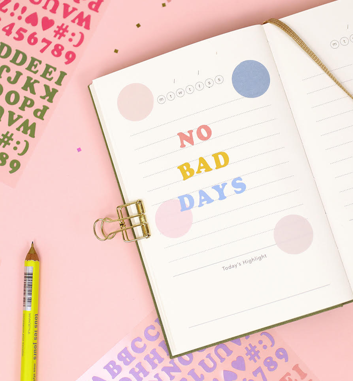 Roly Poly Alphabet & Numbers Sticker [Removale]