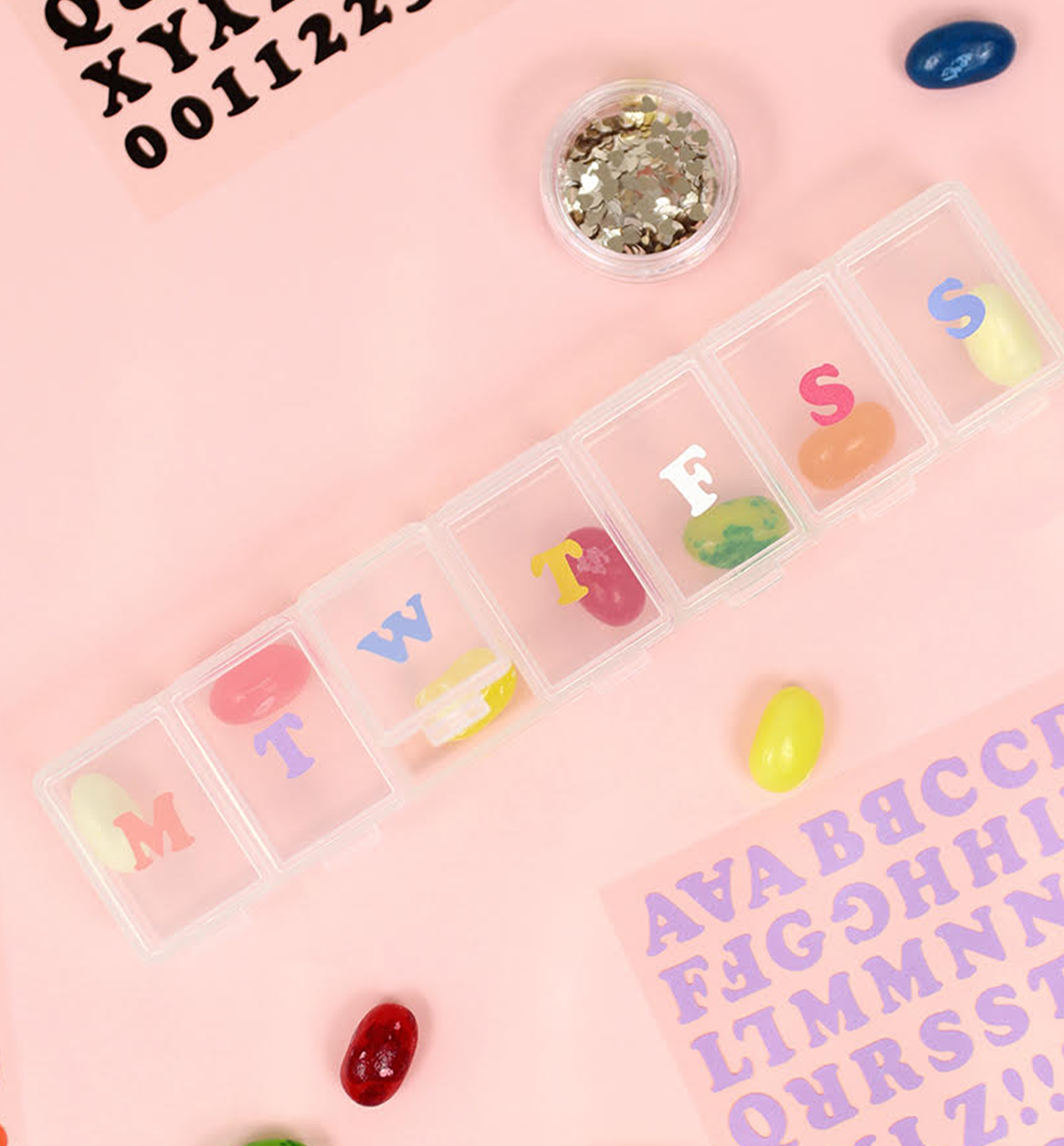 Roly Poly Alphabet & Numbers Sticker [Removale]