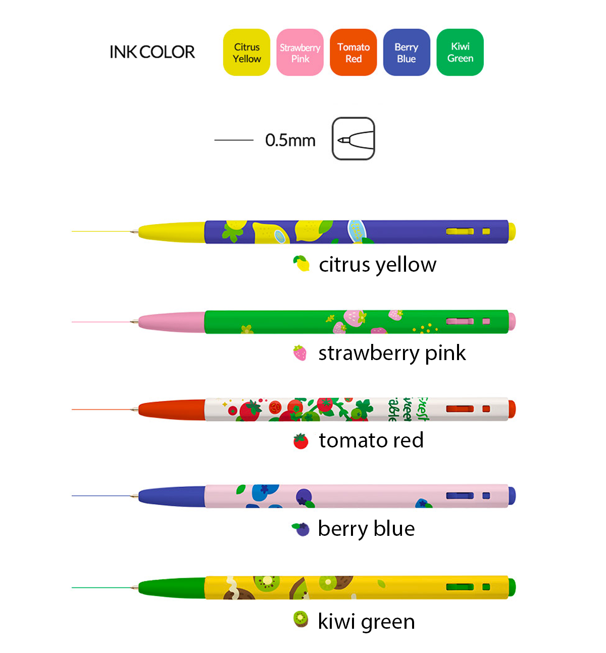 153 Fresh Fruit Pens [Limited Edition]