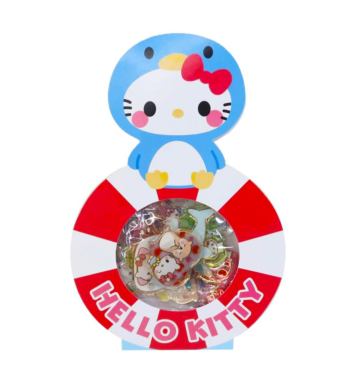 Hello Kitty Sea Friends Mini Mascot Sticker [Flake Sticker]