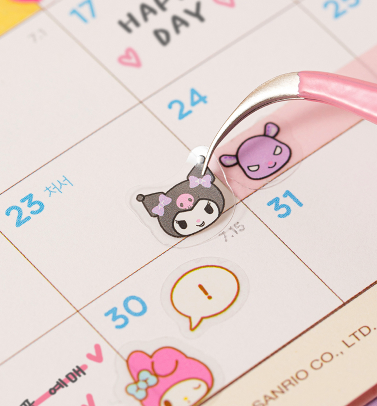 Sanrio Face Mini Seal Sticker