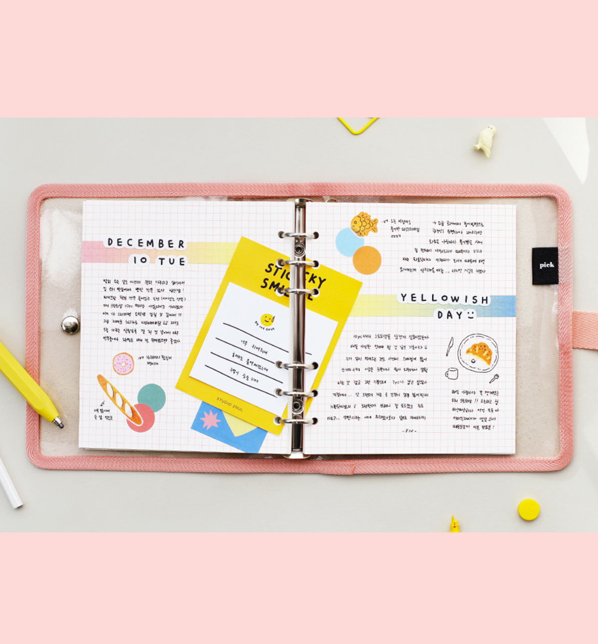 A6 Wide Cherry Pick Grid Planner Refill Ver.2