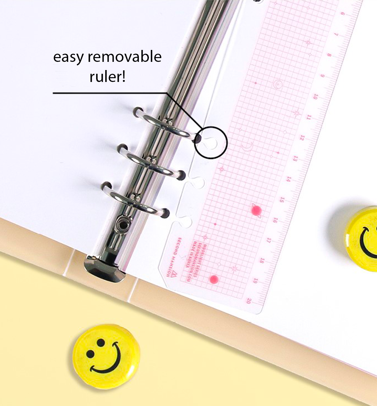 A5 Binder Ruler Marker Insert