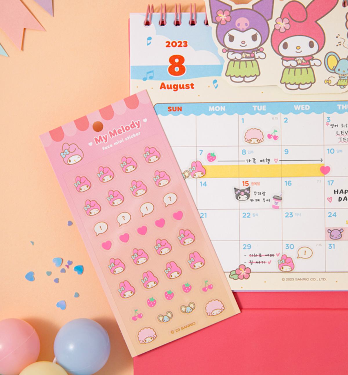 Sanrio Face Mini Seal Sticker
