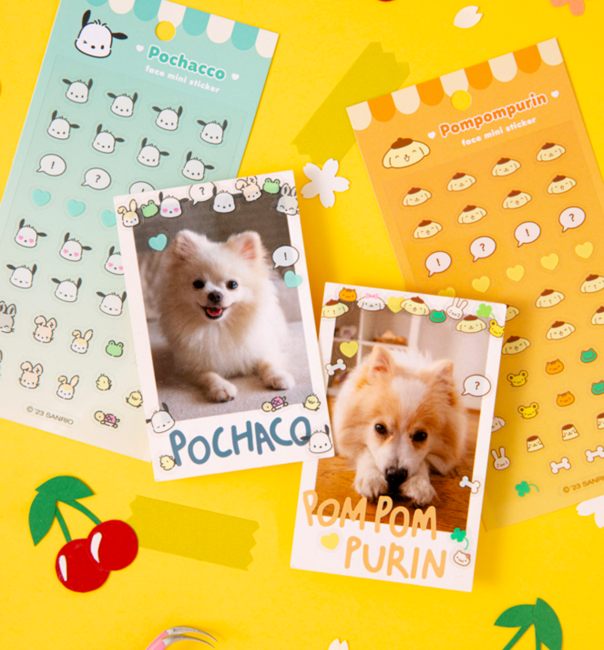 Sanrio Face Mini Seal Sticker