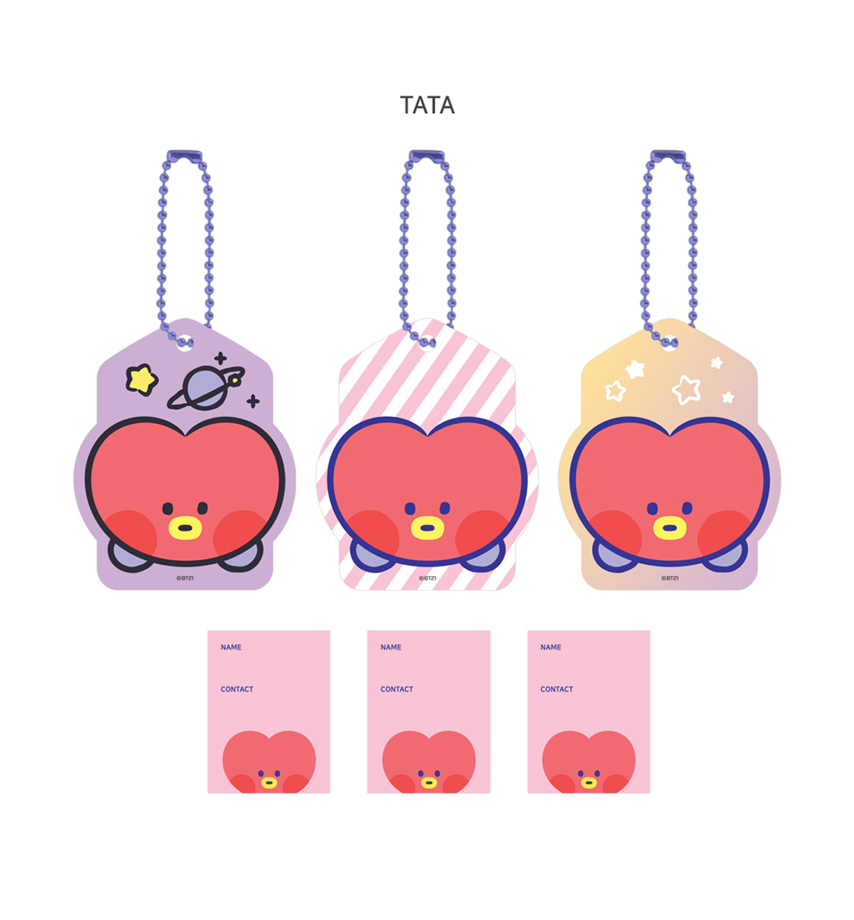 BT21 Name Tag Set [Minini]
