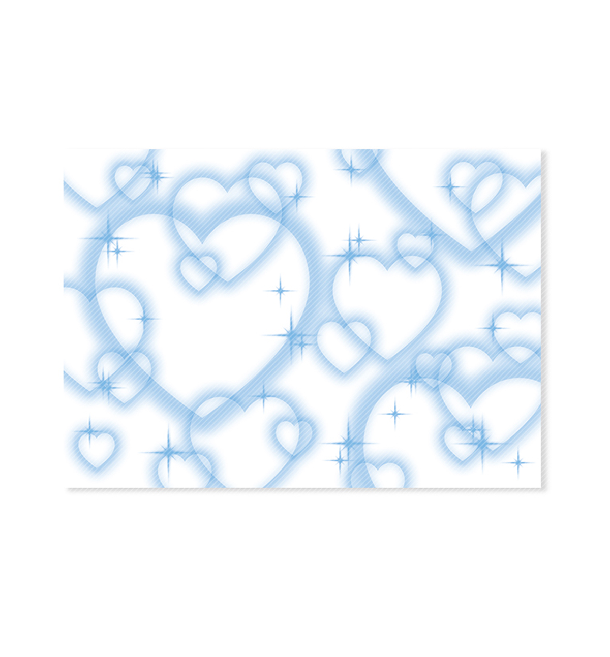 A4 Blue Heart Paper