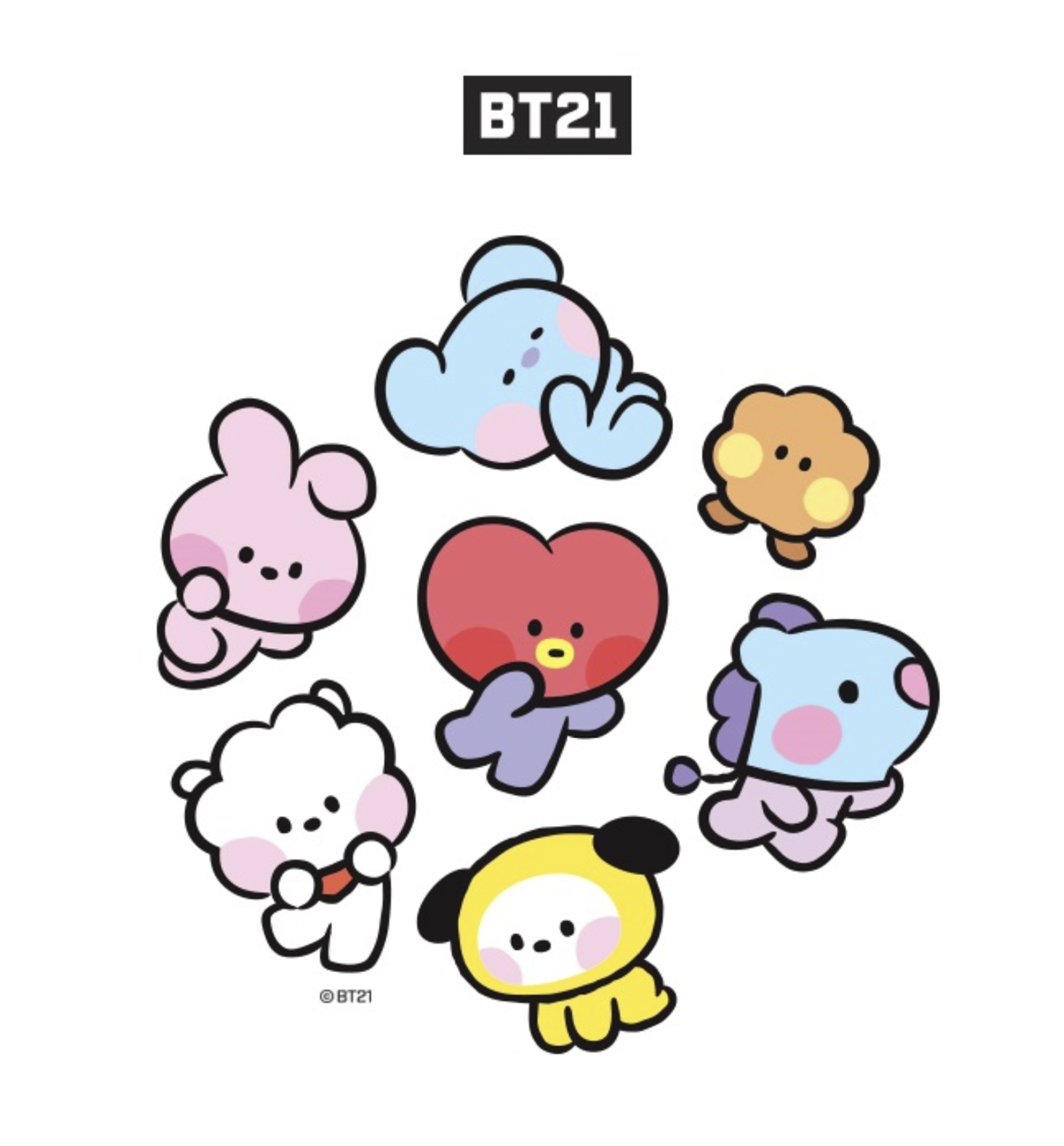 BT21 3 Colors Ballpoint Pen [Minini]