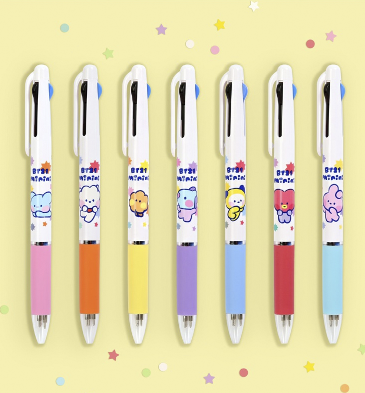 BT21 3 Colors Ballpoint Pen [Minini]