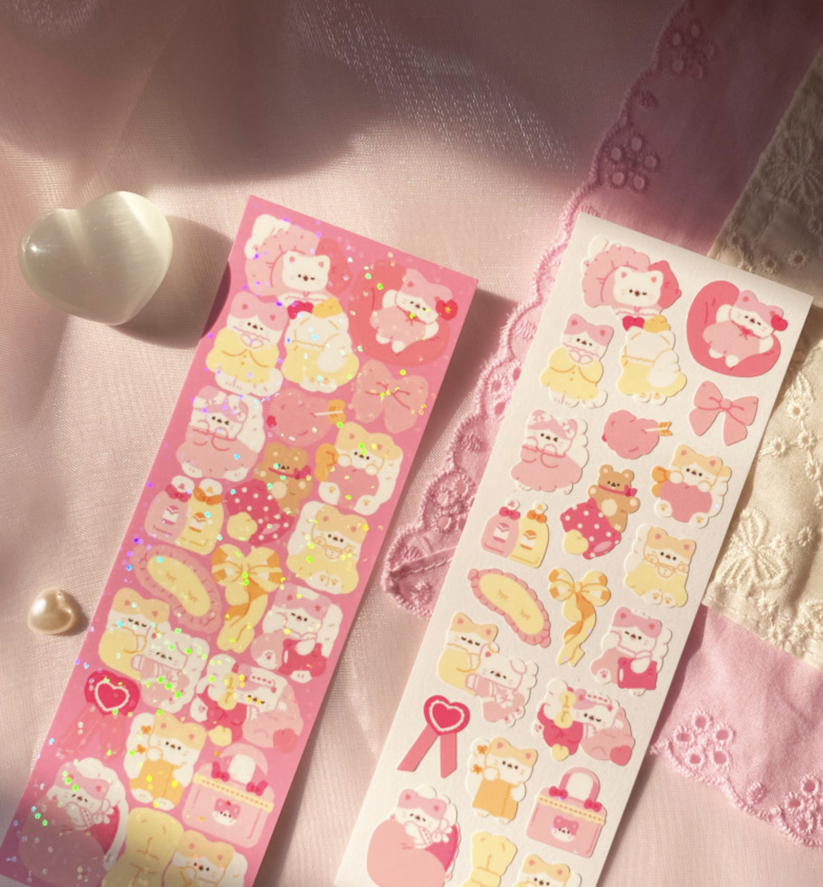 Meow Pajama Party Seal Sticker