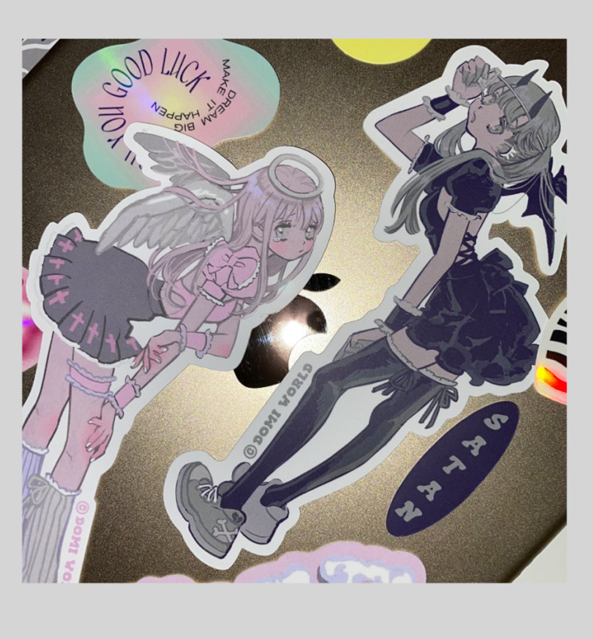 Bad Angel & Good Angel Sticker Set