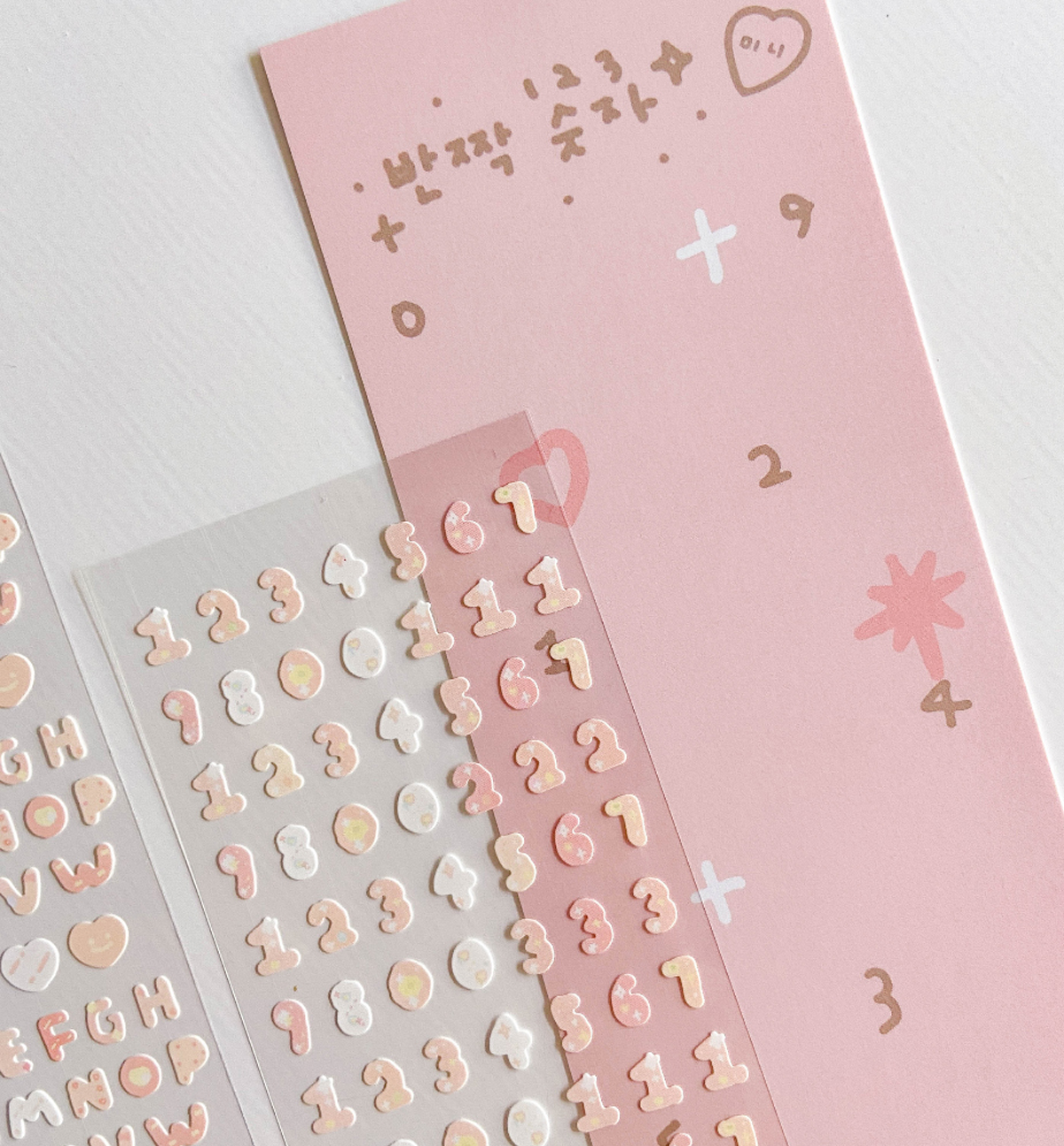 Twinkle Mini Numbers Seal Sticker