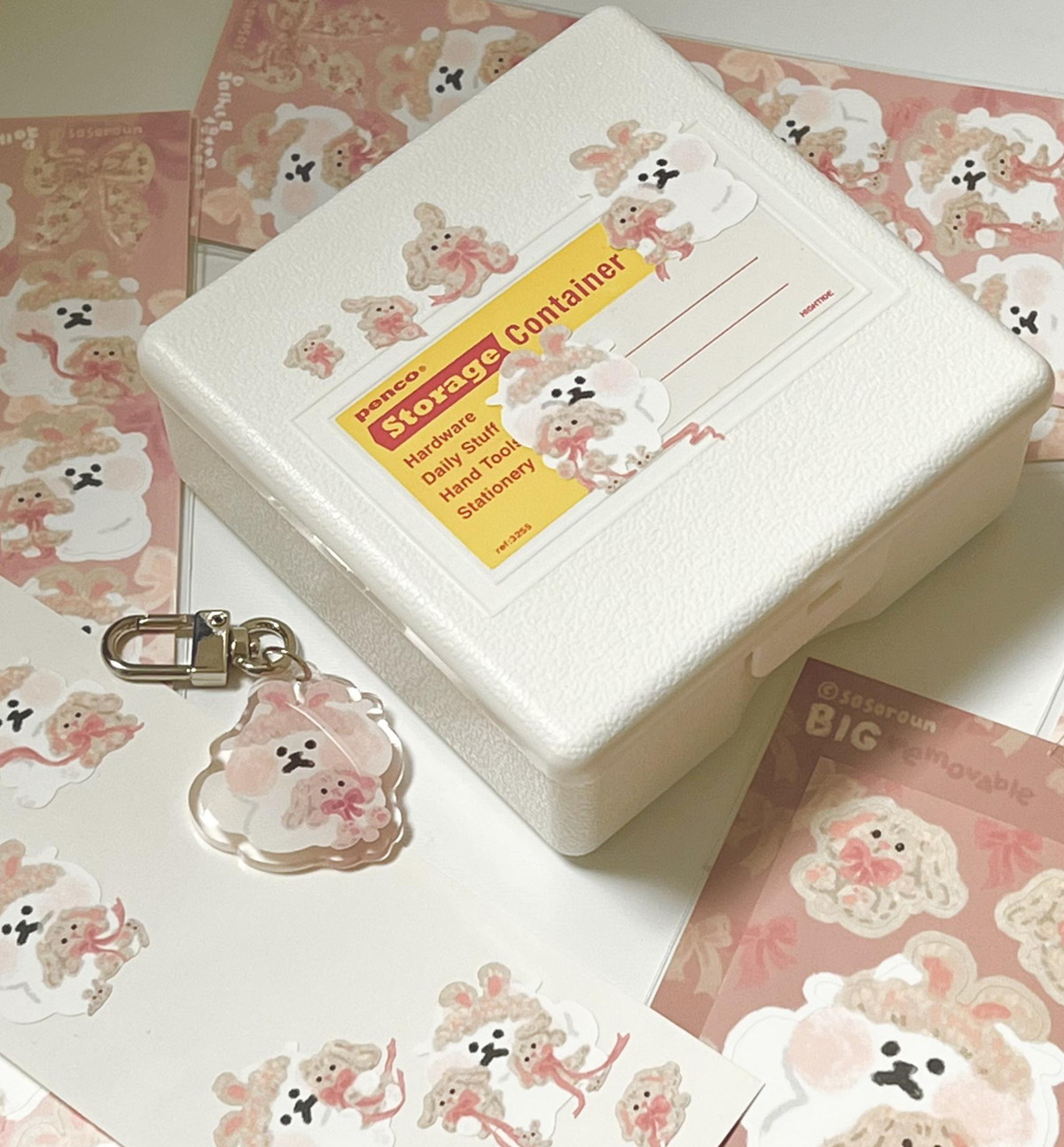 Rabbit Doll & Sheep Seal Sticker