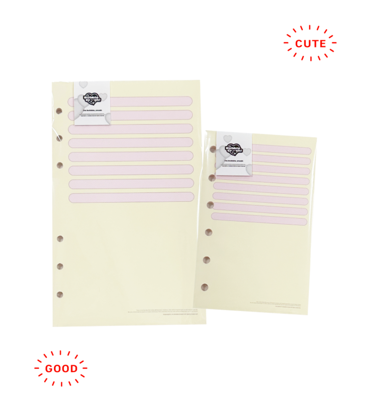 A7 Cute Checklist Paper Refill