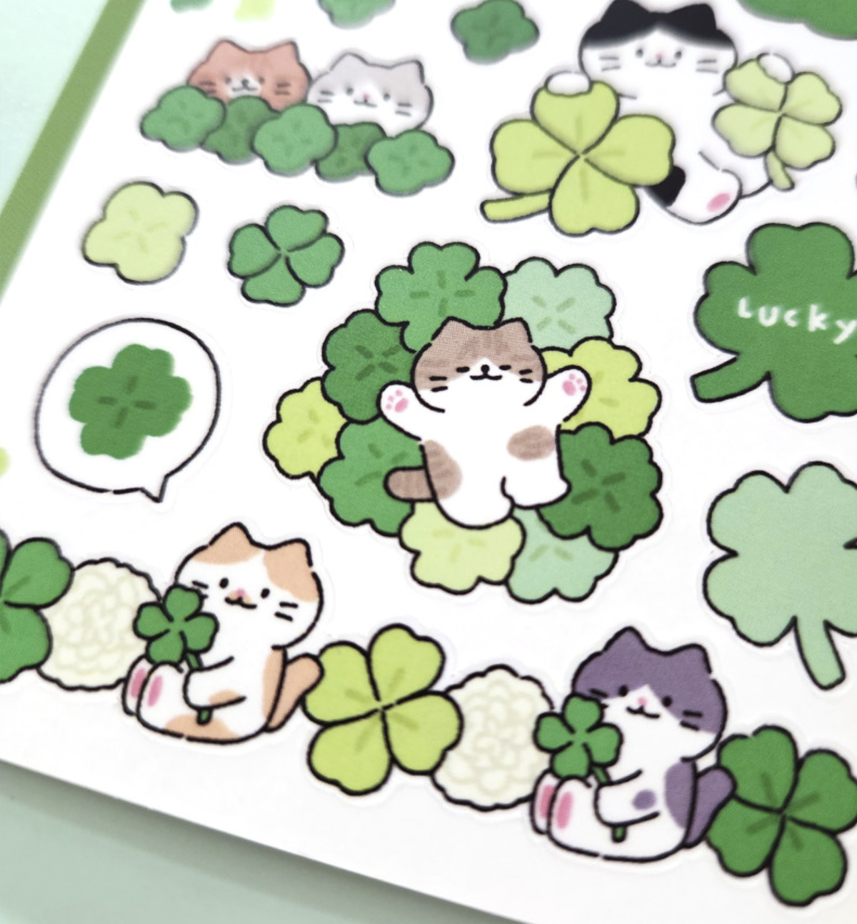 Lucky Clover Seal Sticker