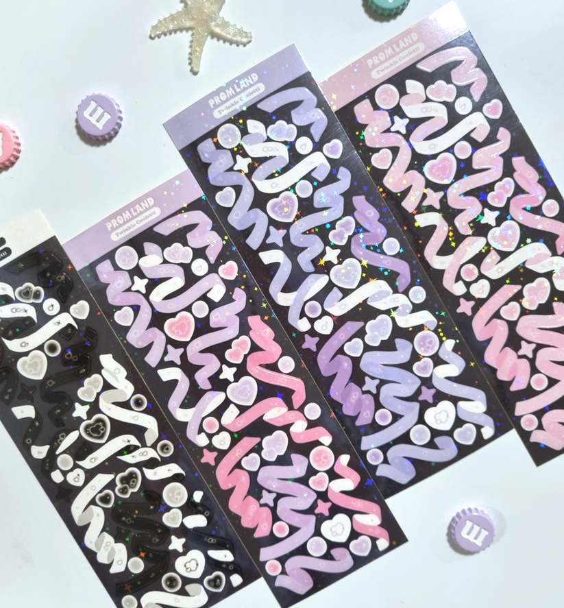 Twinkle Confetti Seal Sticker