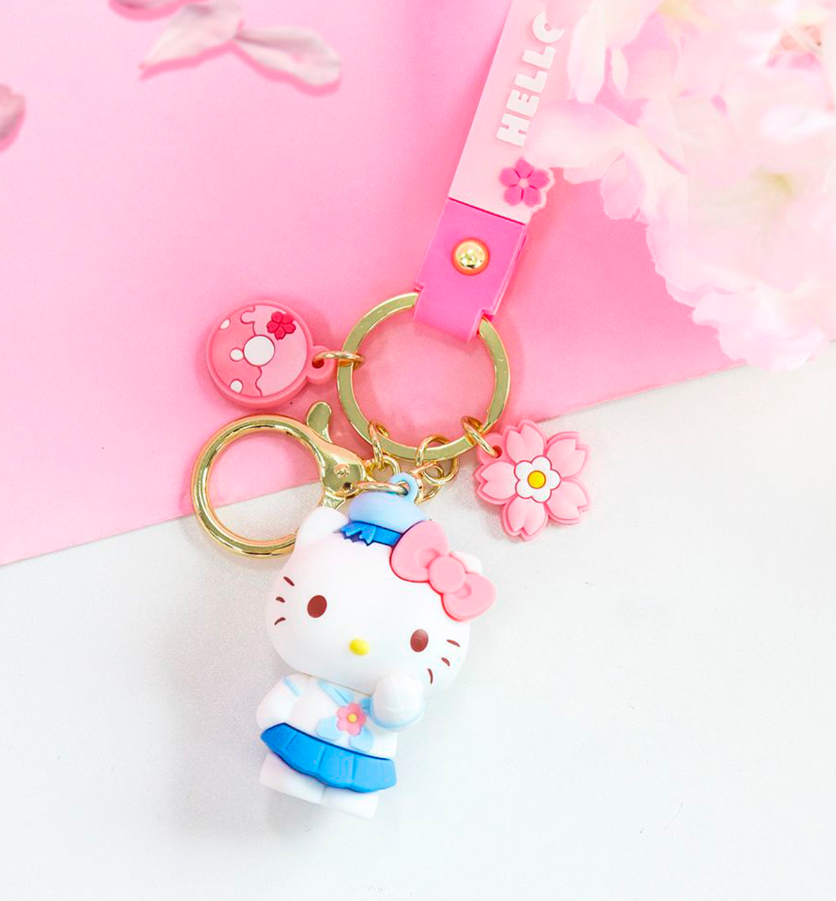 Sanrio Character Flower Figure Keyring