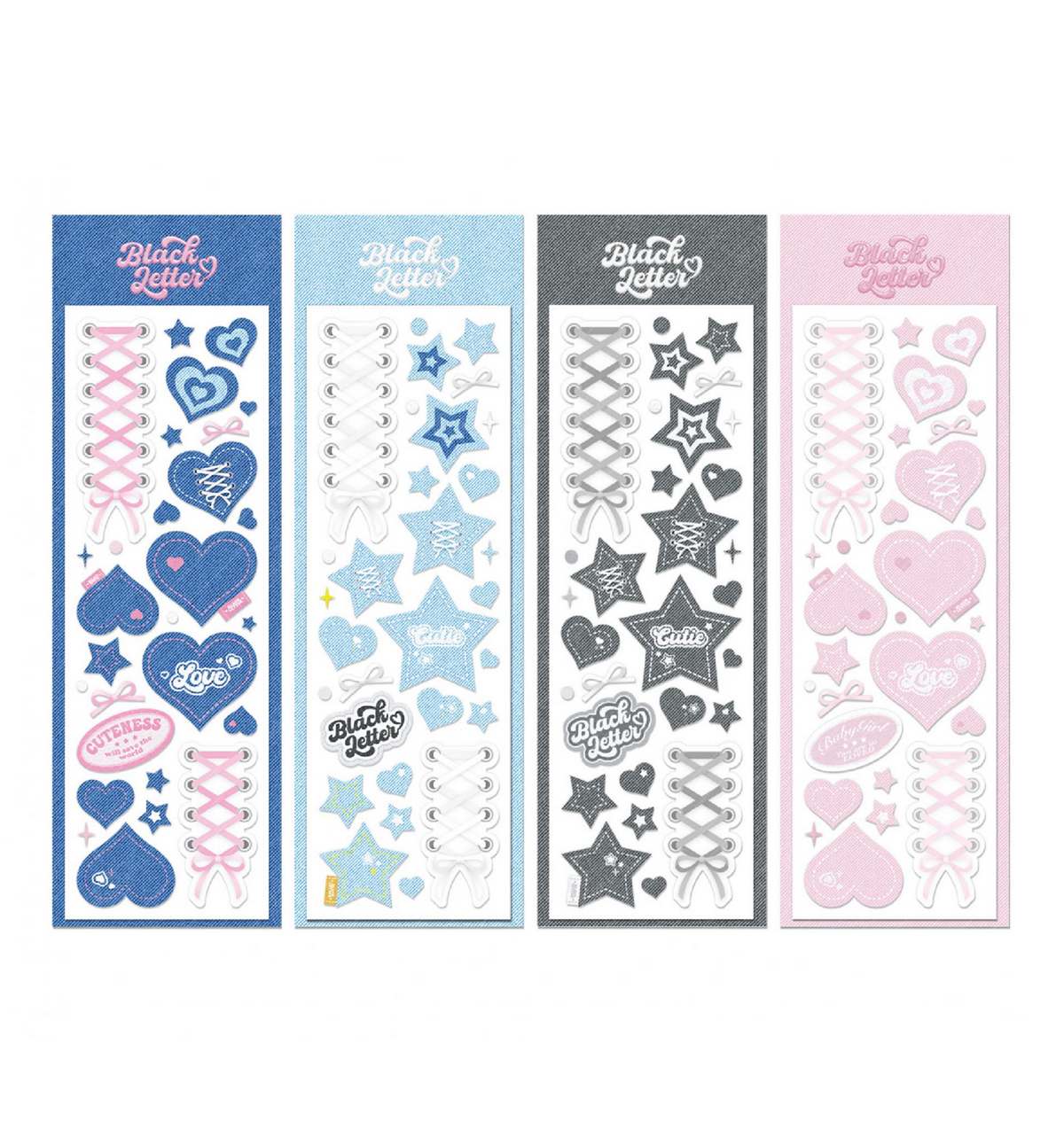 Denim Blue Deco Seal Sticker