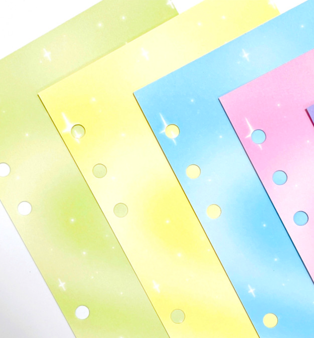 A6 Twinkle Heart Beam Paper Refill