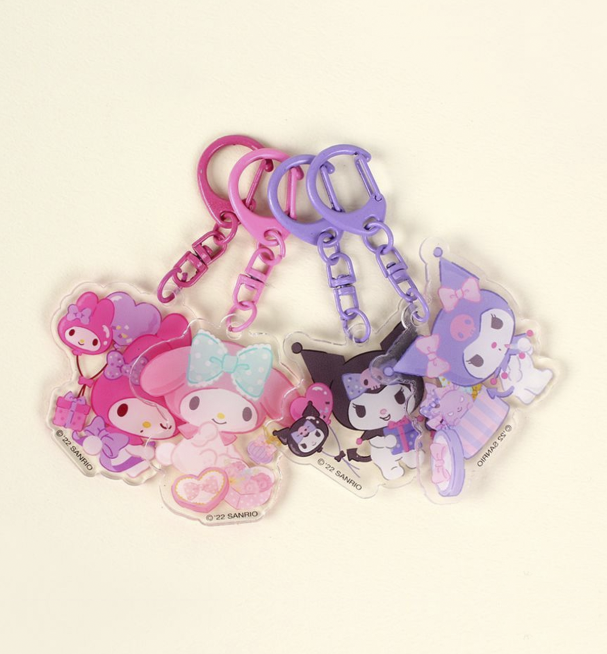 Kuromi & My Melody Acrylic Keychain