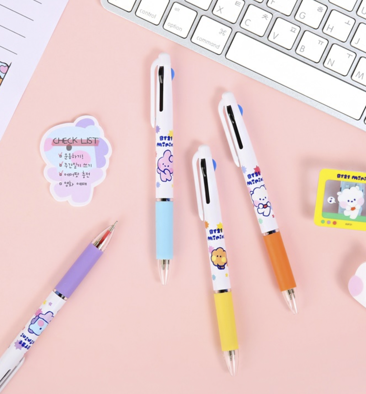 BT21 3 Colors Ballpoint Pen [Minini]