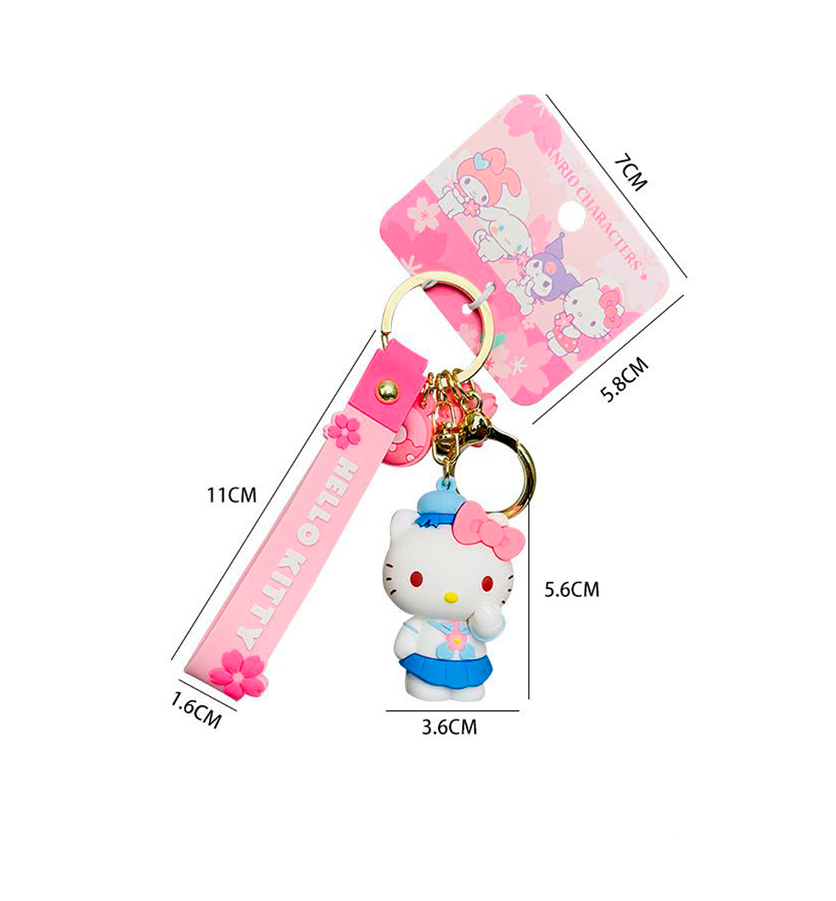 Sanrio Character Flower Figure Keyring