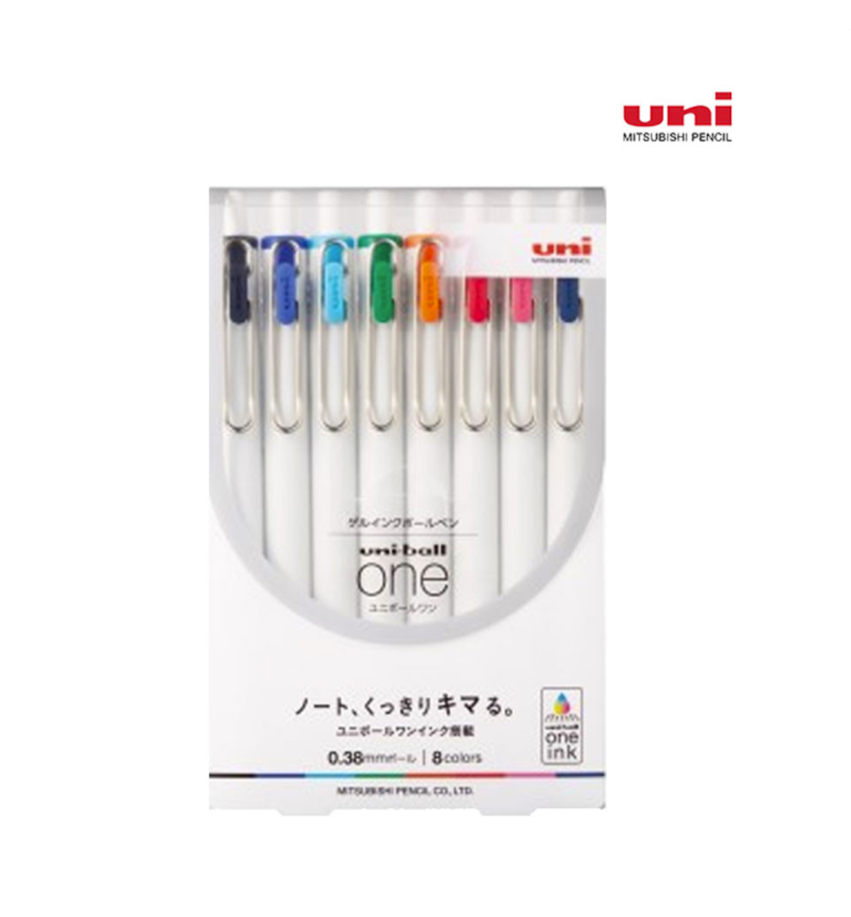 Uni-Ball One Color Pen Set [8 Colors]
