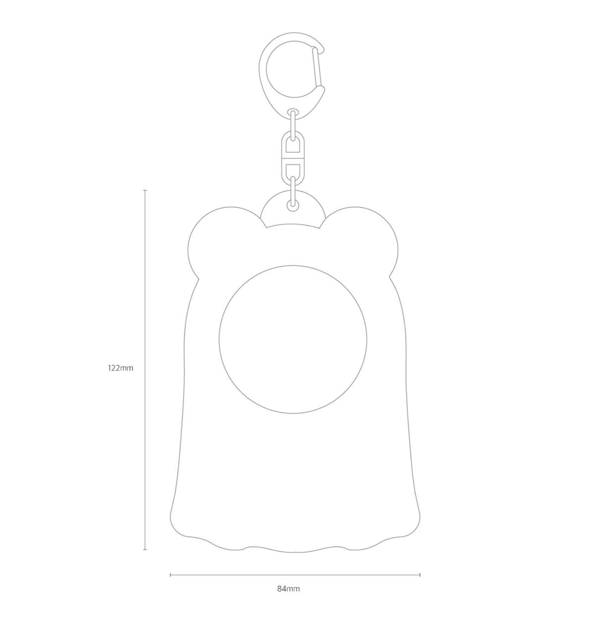 Bear Ghost Photocard Holder