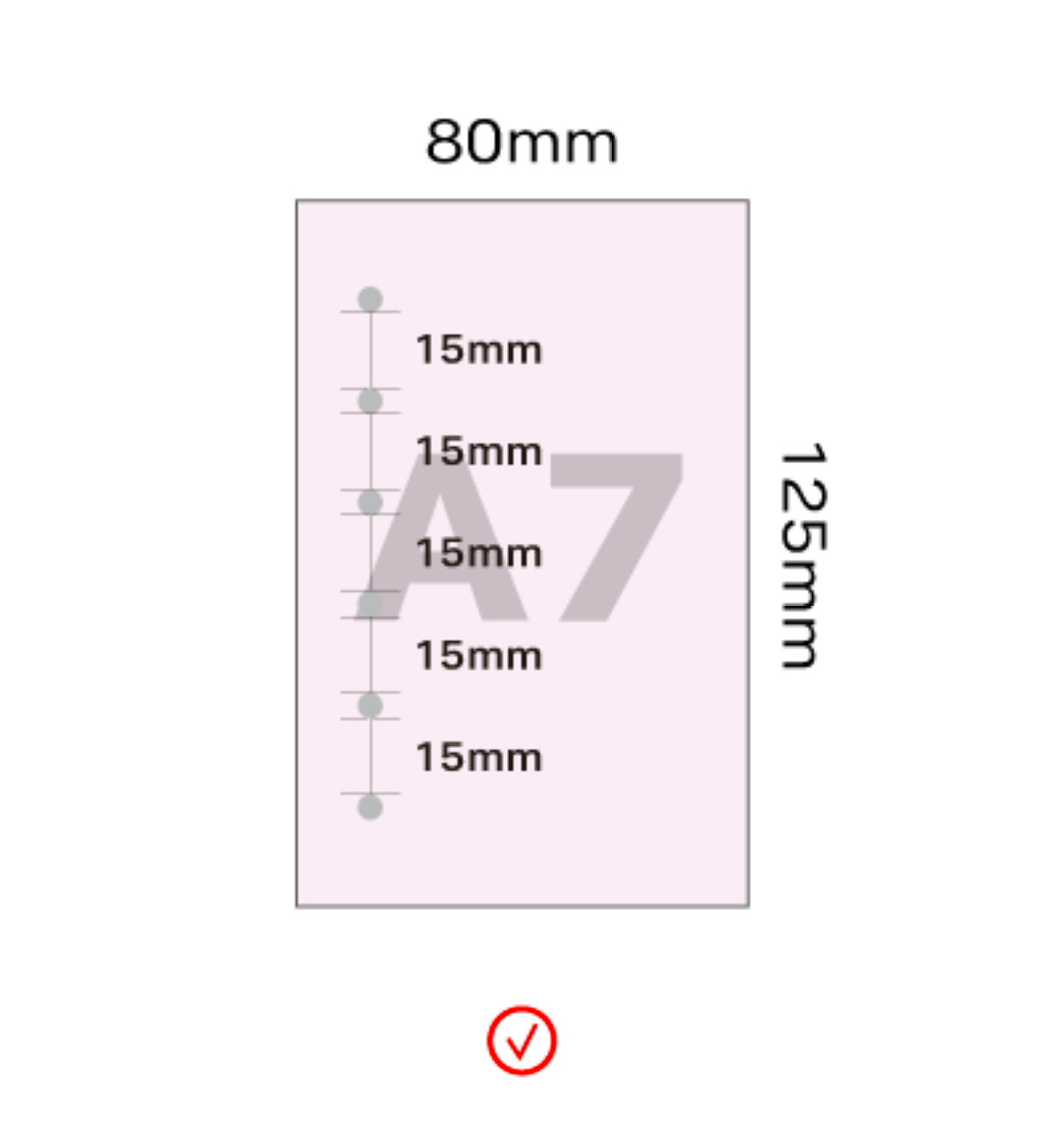 A7 Folder Paper Refill