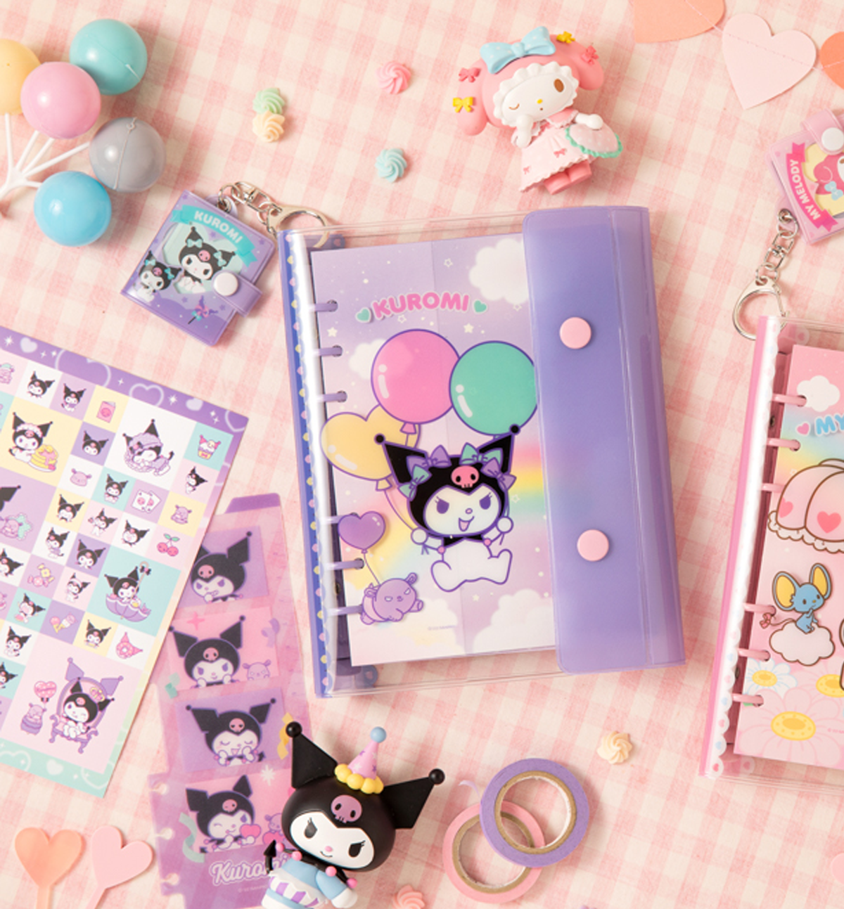 Sanrio A6 2 Buttons Planner Binder