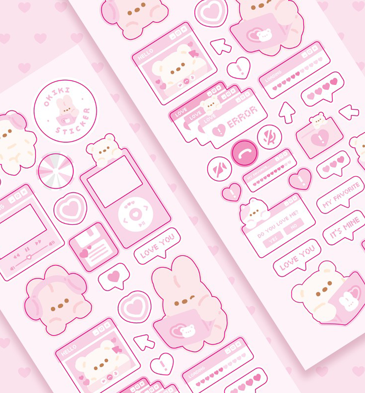 Computer Seal Sticker [Pink]