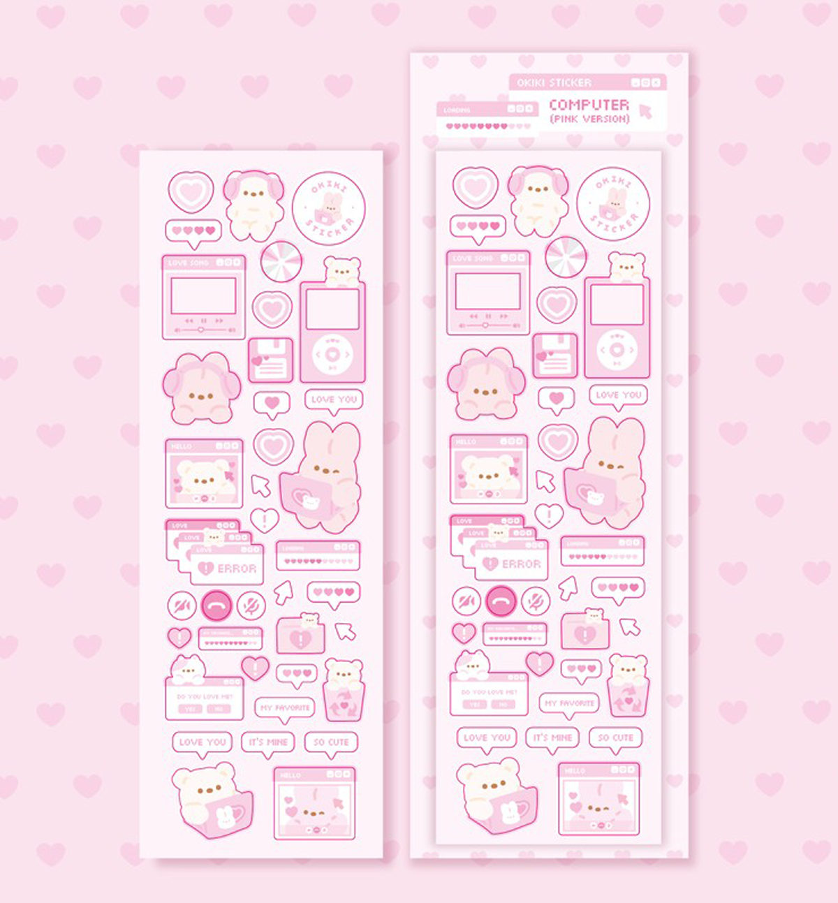 Computer Seal Sticker [Pink]