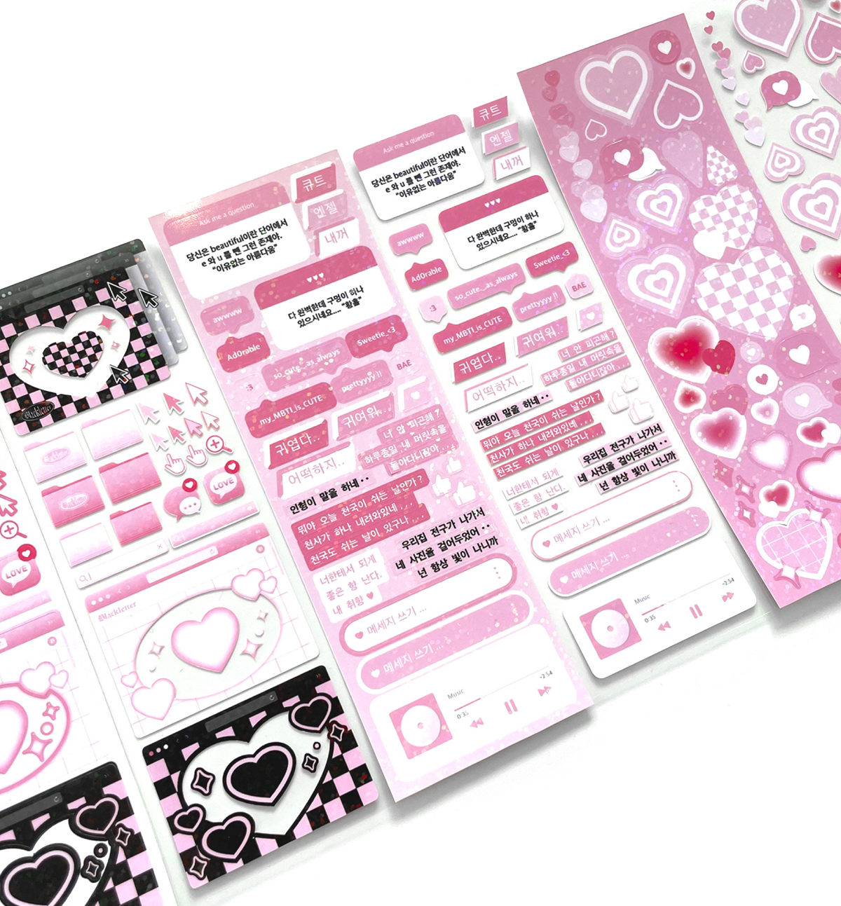 Frame Deco Serie Seal Sticker [Pink]