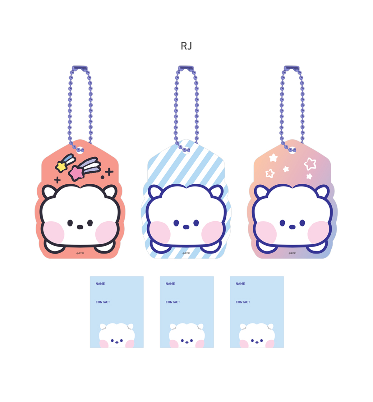 BT21 Name Tag Set [Minini]