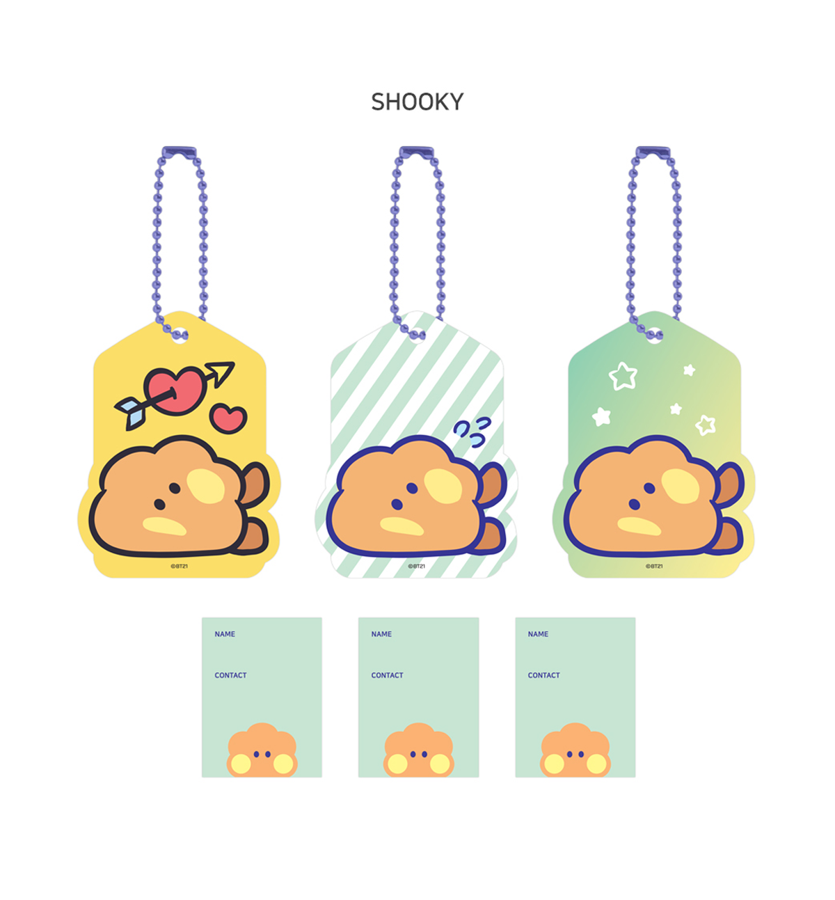 BT21 Name Tag Set [Minini]