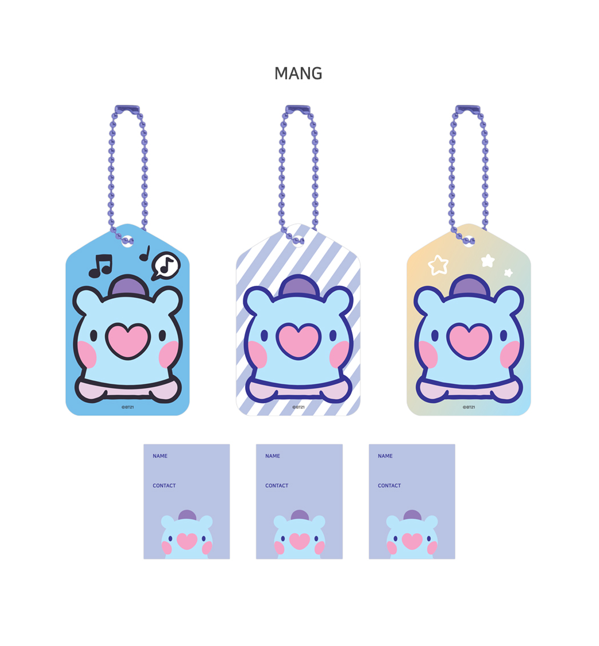 BT21 Name Tag Set [Minini]